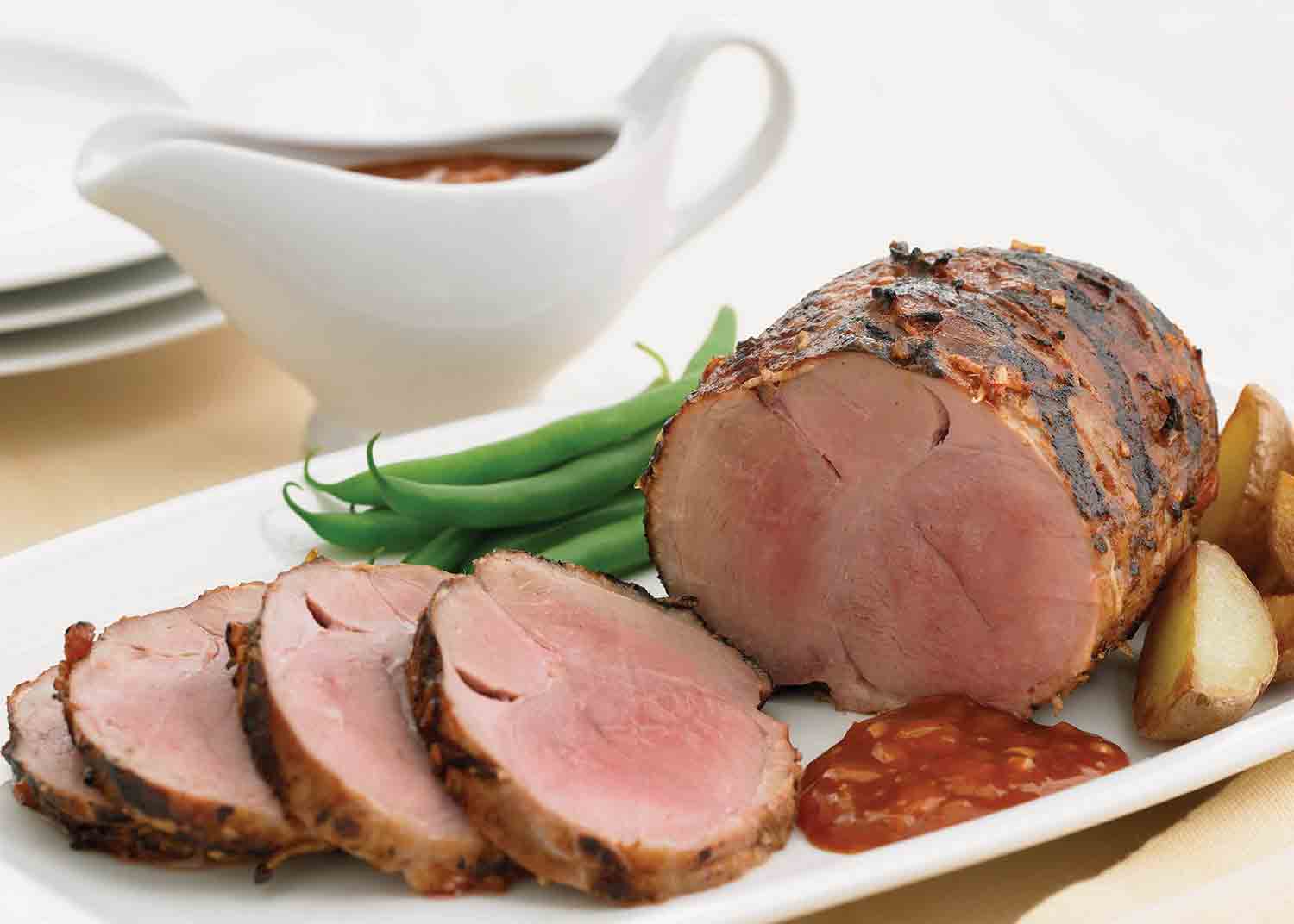 Rôti de canard grillé, sauce barbecue à l’abricot et aux jalapenos ...