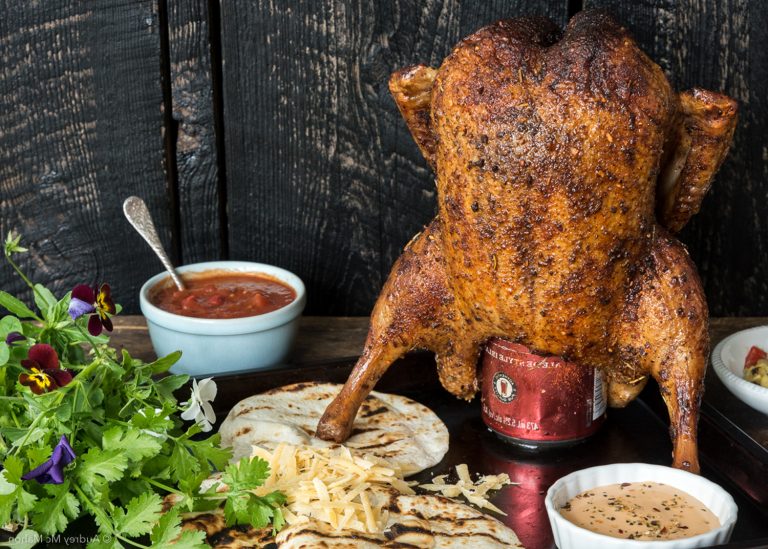 Beer Can Whole Duck and Tacos - Canards du Lac Brome