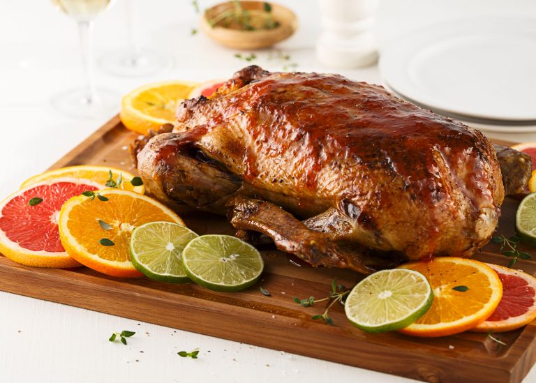 Citrus and maple roast duck with grapefruit caramel sauce - Canards du ...