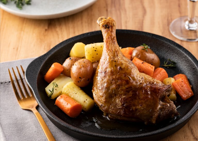 Cuisses de canard braisées à la bière et à l’érable - Canards du Lac Brome