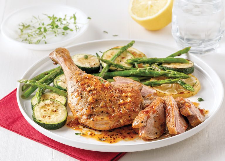 Pressure Cooked Lemon Garlic Duck - Canards du Lac Brome