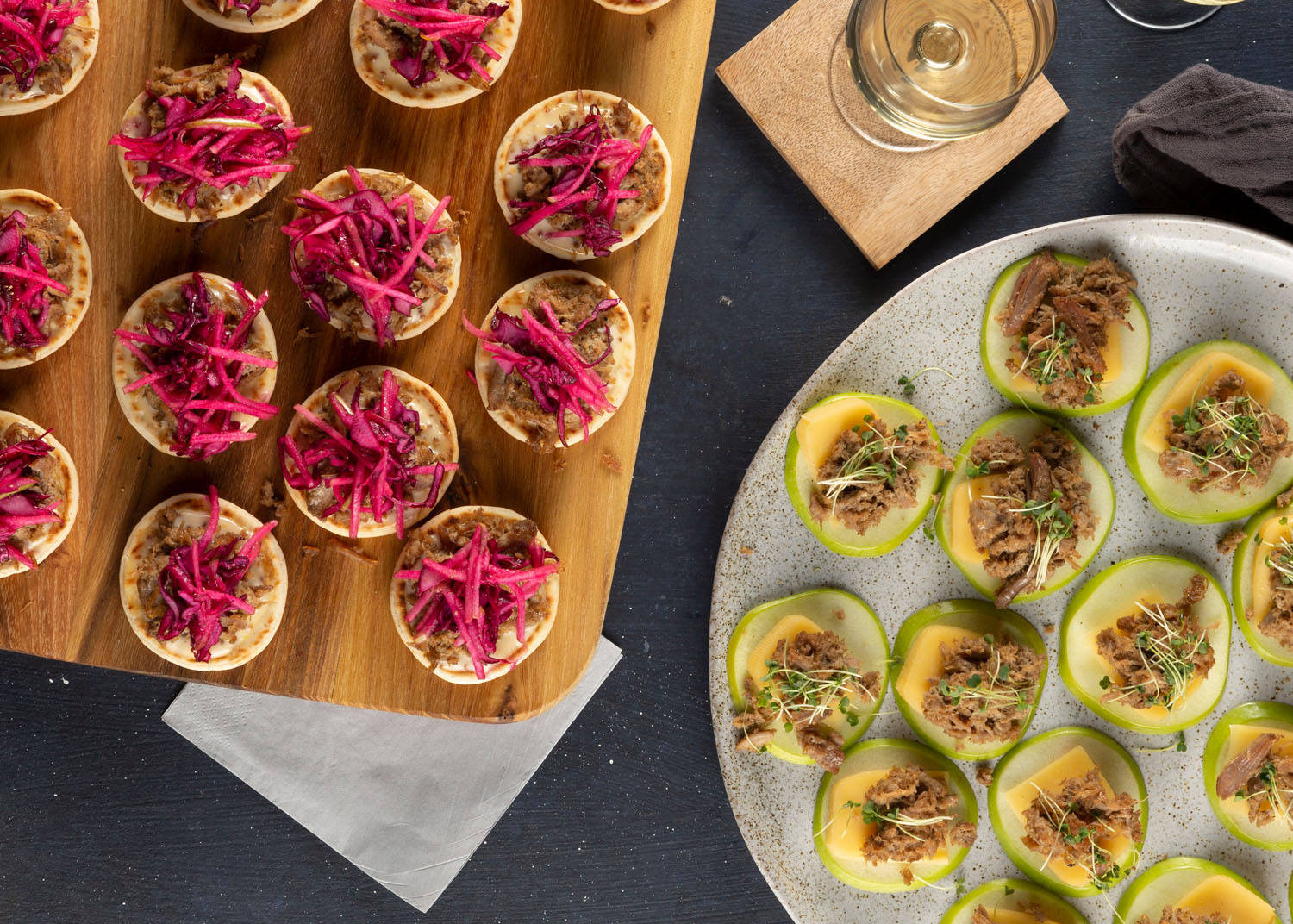 Duo de tapas fruités au canard - Canards du Lac Brome