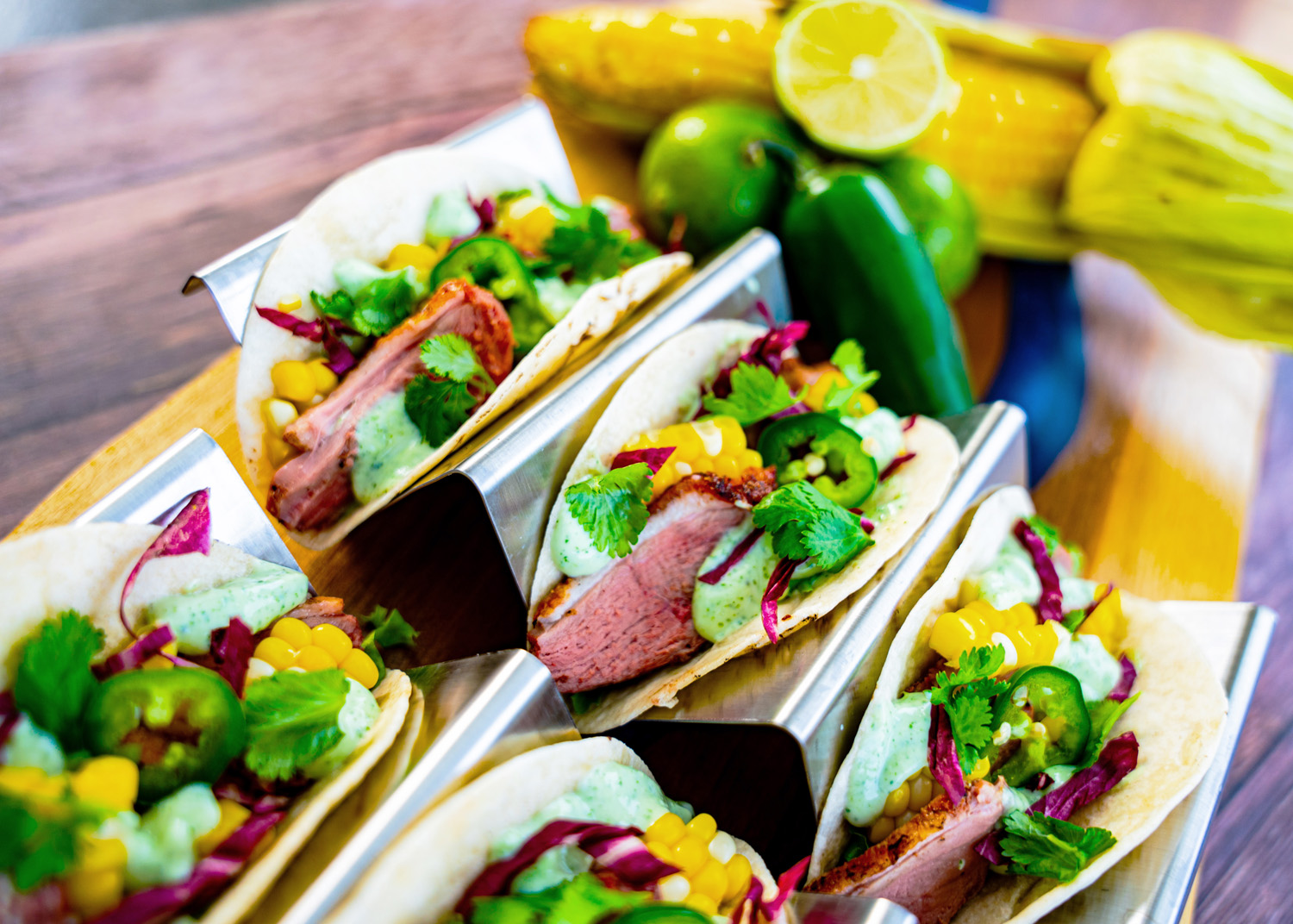 Grilled Duck Tacos with Jalapeño Sauce - Canards du Lac Brome