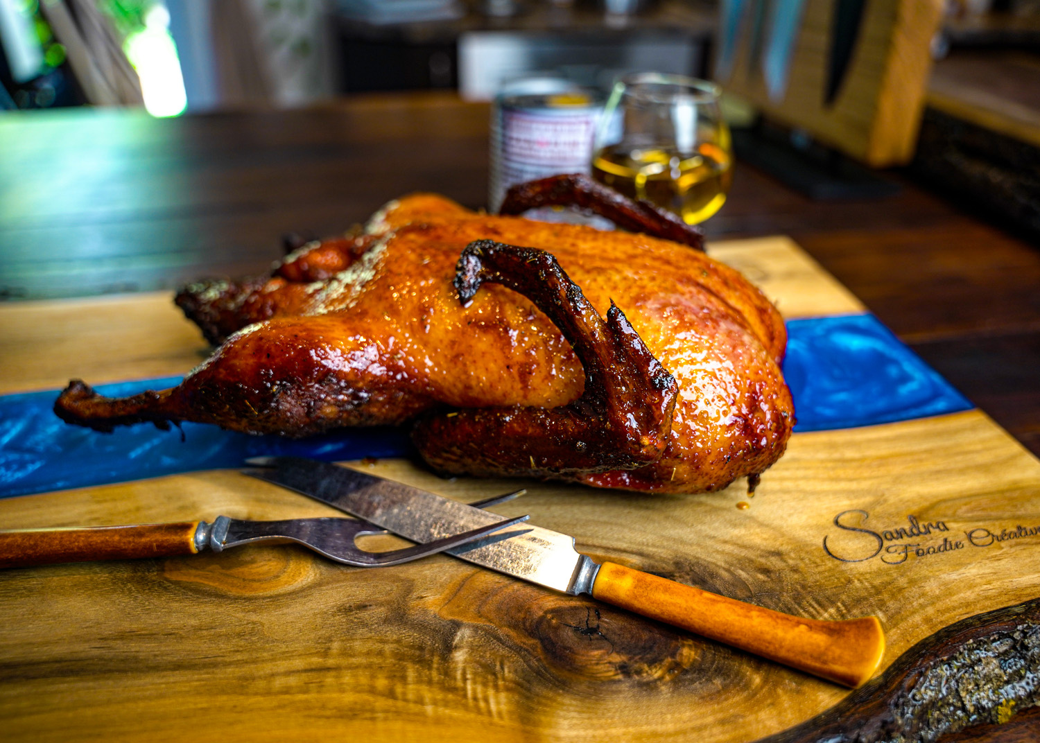 Canard entier fumé et laqué au Bourbon et à l’érable - Canards du Lac Brome