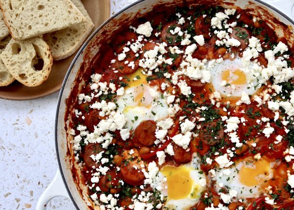 Duck Sausage Shakshuka - Canards du Lac Brome