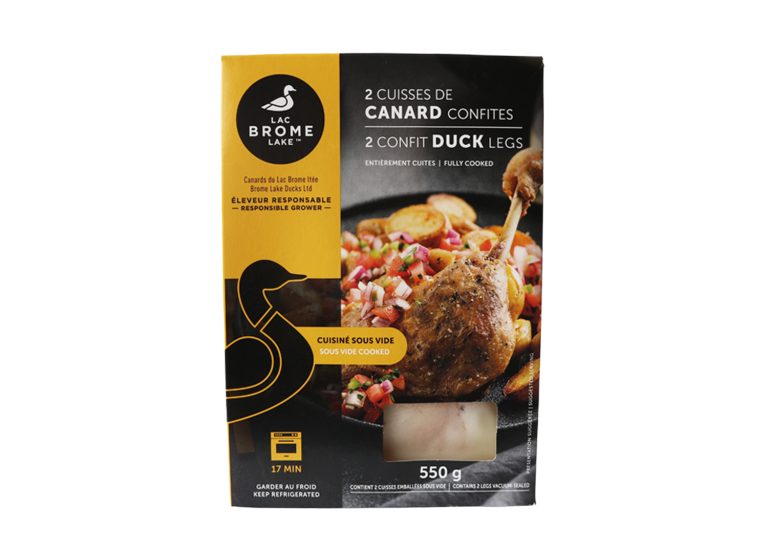 Cuisses de canard confites sous vide - Canards du Lac Brome